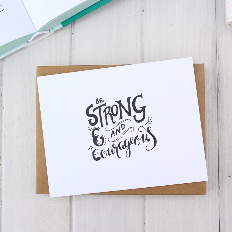 Be Strong and Courageous Notecards - Britt Lauren Designs
